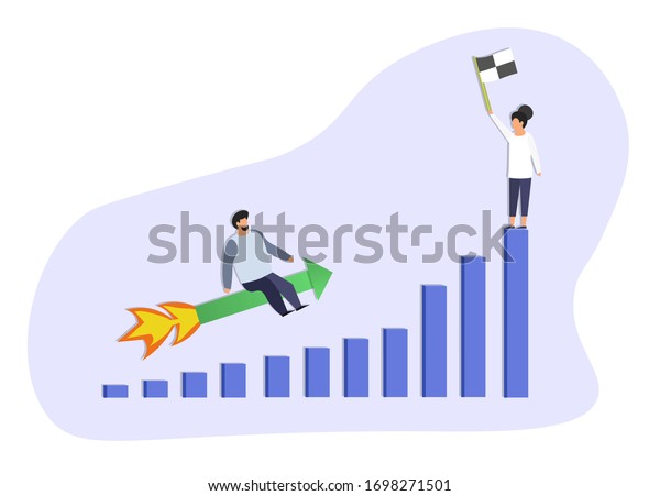 Man Diagram Chart Graph Conceptual Graphics: เวกเตอร์สต็อก (ปลอดค่า ...