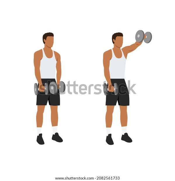Man Doing Forward Front Shoulder Single Stock Vector (Royalty Free ...