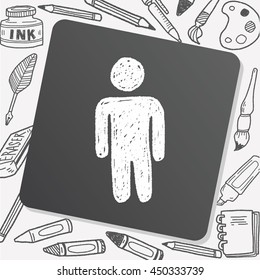 Man Doodle Stock Vector (Royalty Free) 450333739 | Shutterstock