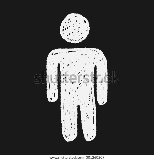 Man Doodle Stock Vector (Royalty Free) 301260209 | Shutterstock