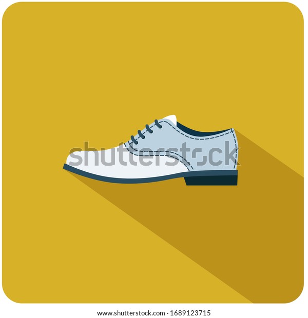 Man Dress Shoes Vector Yellow Background Stock Vector (Royalty Free ...