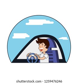 Man Driver Avatar Character Stock Vector (Royalty Free) 1259476246 ...
