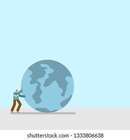Man Earth Stock Vector (Royalty Free) 1333806638 | Shutterstock