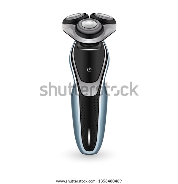 Man Electric Shaver Icon Realistic Illustration Stock Vector (Royalty ...