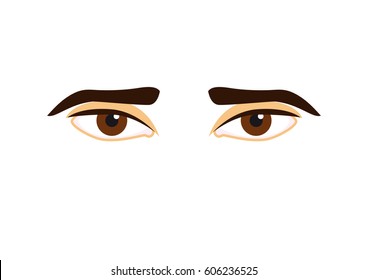 Man Eyes Vector Beautiful Eyes On Stock Vector (Royalty Free) 606236525 ...