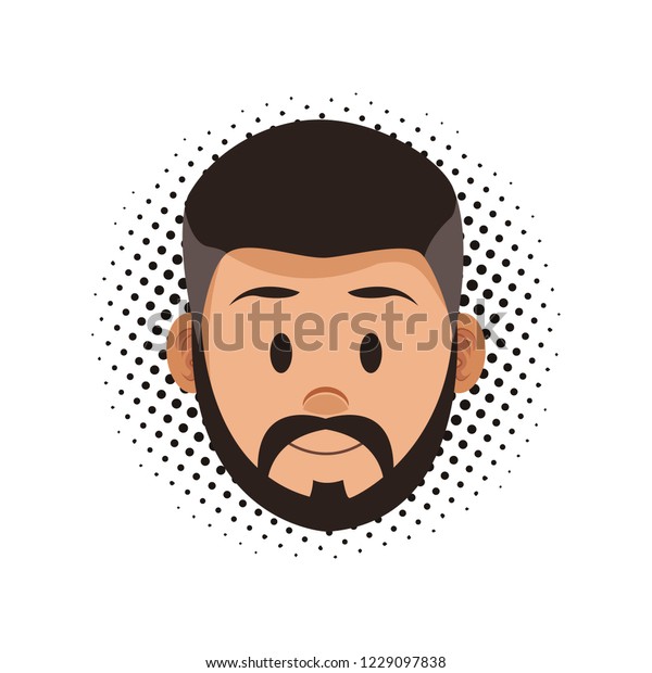 Man Face Cartoon Stock Vector (Royalty Free) 1229097838 | Shutterstock