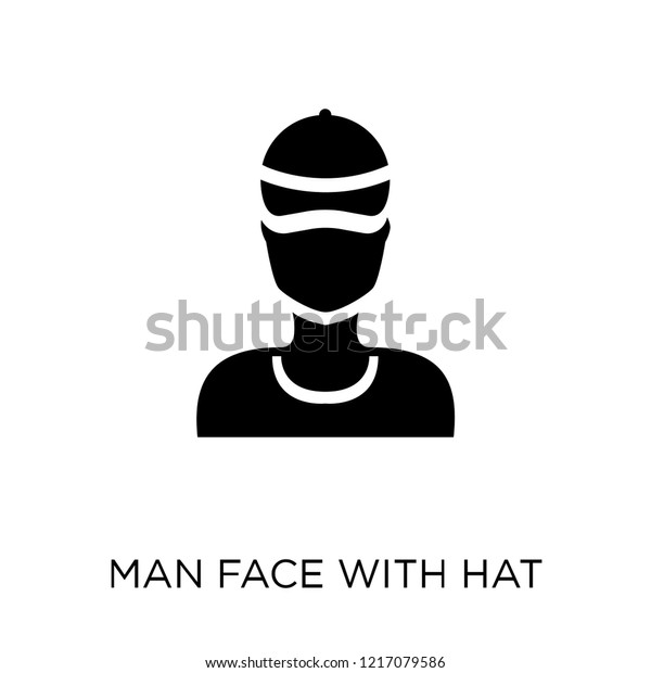 Man Face Hat Icon Man Face Stock Vector (Royalty Free) 1217079586 ...