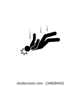 Man Fall Imbalance Person Icon Element Stock Vector (Royalty Free ...