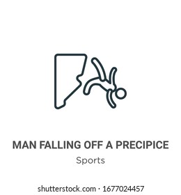 12 Man falling off a precipice icon Images, Stock Photos & Vectors ...