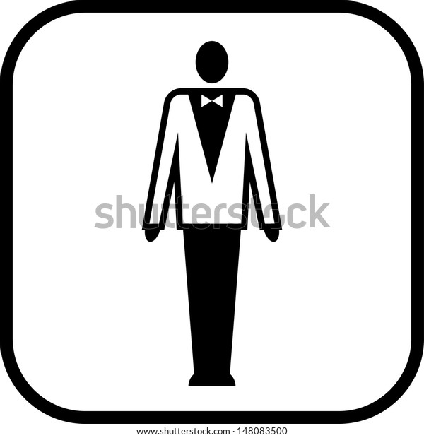 Man Formal Suit Icon Stock Vector (Royalty Free) 148083500 | Shutterstock