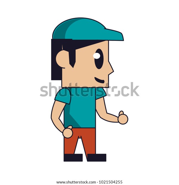 Man Game Character Stock Vector (Royalty Free) 1021504255 | Shutterstock