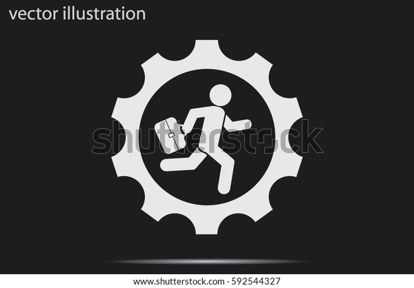 Man Gear Icon Vector Illustration Eps10 Stock Vector (Royalty Free ...