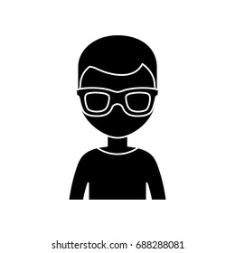 Man Glasses Icon Stock Vector (Royalty Free) 688288081 | Shutterstock
