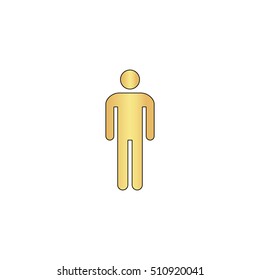 Man Gold Vector Icon Black Contour Stock Vector (Royalty Free ...