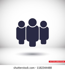 Man Group Vector Icon Stock Vector (Royalty Free) 1182344488 | Shutterstock