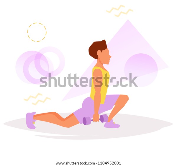Man Gym Vector Cartoon Isolated Art Stock Vector (Royalty Free ...