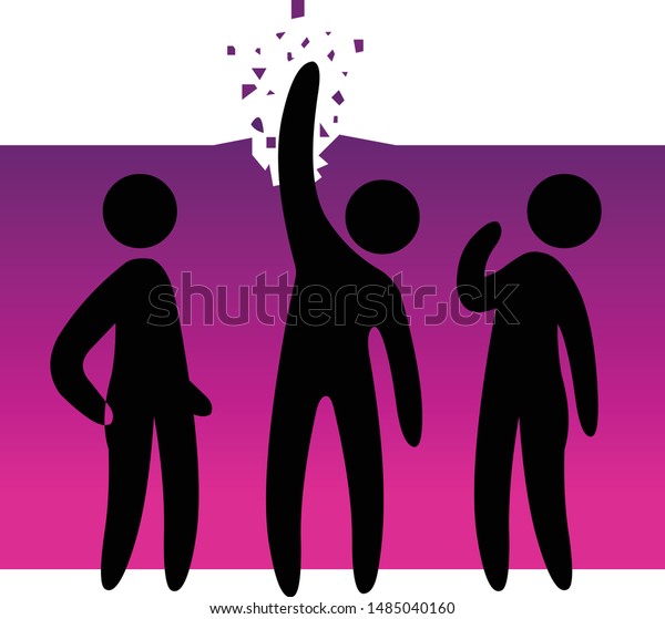 Man Hand Taking Initiative Stock Vector (Royalty Free) 1485040160 ...