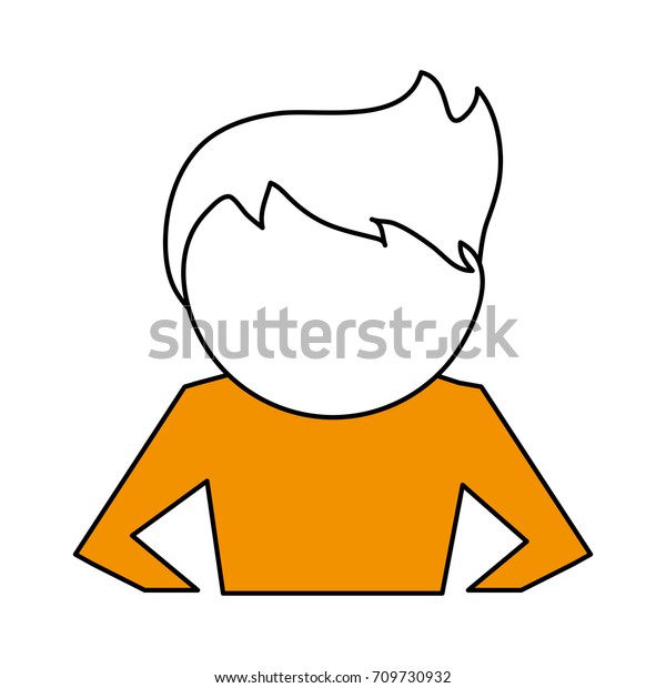 Man Hands On Hips Cartoon Icon Stock Vector (Royalty Free) 709730932 ...