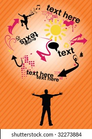 Man Hanging World Stock Vector (Royalty Free) 32273884 | Shutterstock