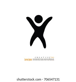 Man Happy Iconvector Illustration Stock Vector (Royalty Free) 706547131 ...
