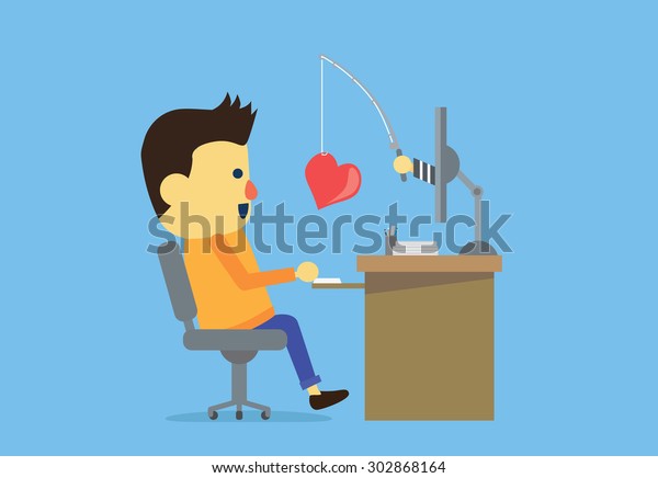 Man Have Been Deception Internet Criminals Stock Vector (Royalty Free ...