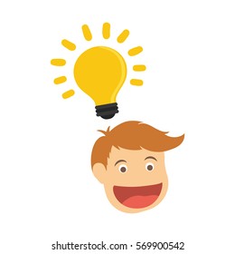 Man Head Cartoon Icon Vector Illustration Stock Vector (Royalty Free ...