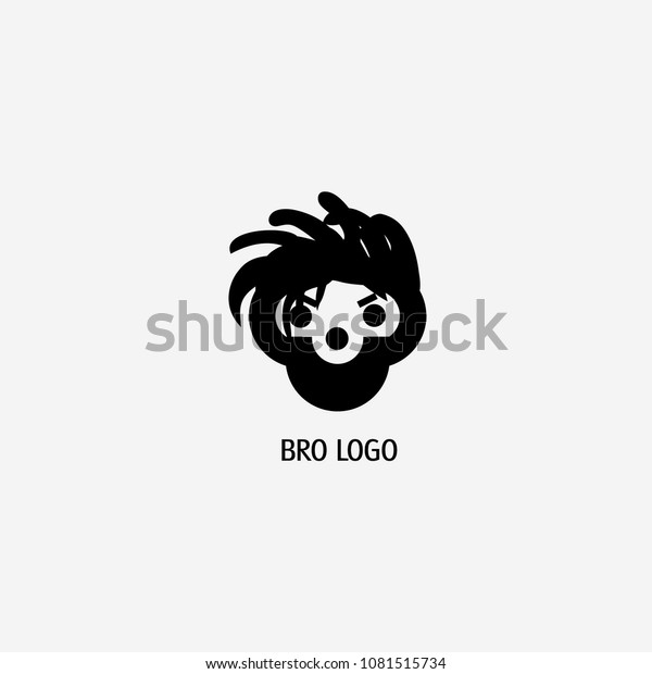Man Head Rastaman Logo Icon Face Stock Vector (Royalty Free) 1081515734 ...