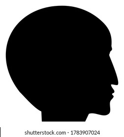 Man Head Silhouette Shadow Head Stock Vector (Royalty Free) 1783907024 ...
