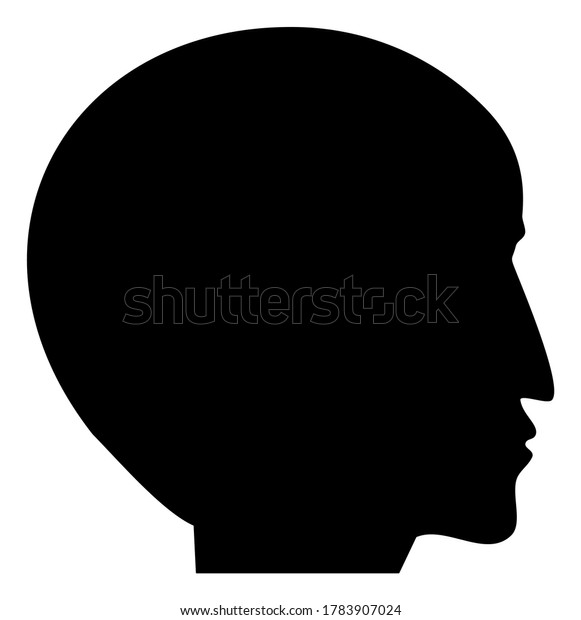 Man Head Silhouette Shadow Head Stock Vector (Royalty Free) 1783907024 ...