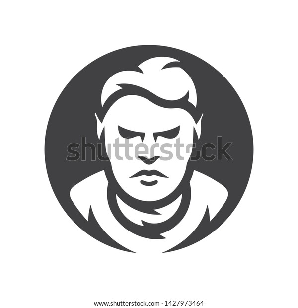 Man Head Vector Silhouette Sign Stock Vector (Royalty Free) 1427973464 ...