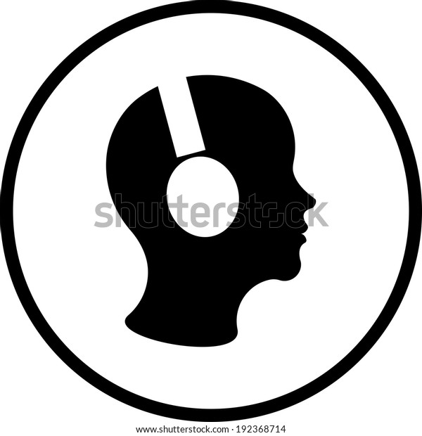 Man Headphones Vector Icon Stock Vector (Royalty Free) 192368714