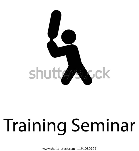 Man Holding Bat Playing Cricket Charactorizing Stock Vector (Royalty ...