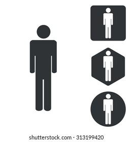 Male Symbol Icon Vector Man Sign Stock Vector (Royalty Free) 268468199