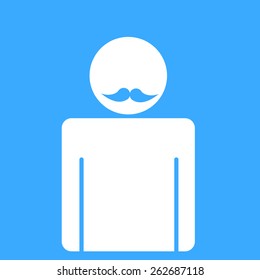 Man Icon Sign Vector Illustration Stock Vector (Royalty Free) 262687118 ...