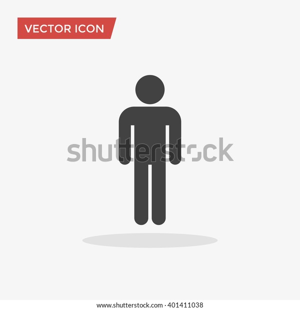 Man Icon Trendy Flat Style Isolated Stock Vector (Royalty Free) 401411038