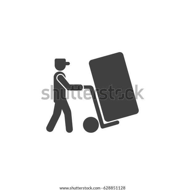 Man Icon Trolley Vector Illustration Stock Vector (Royalty Free ...
