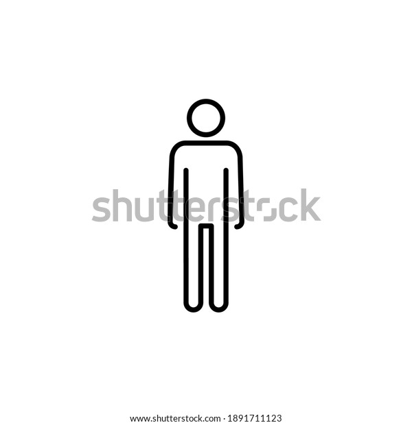 Man Icon Vector Male Icon Vector Stock Vector (Royalty Free) 1891711123 ...