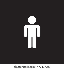 Man Icon Vector Male Stick Figure Stock Vector (Royalty Free) 472407907 ...