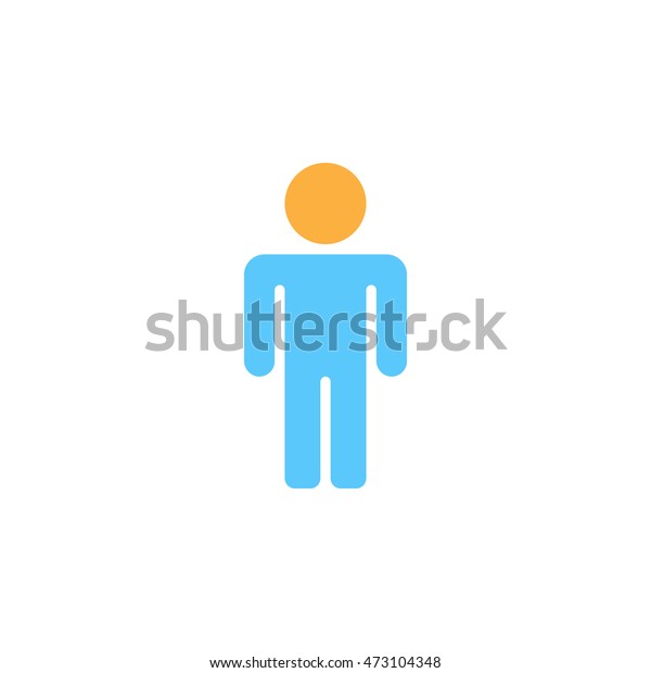 Man Icon Vector Male Stick Figure Stock Vector (Royalty Free) 473104348 ...
