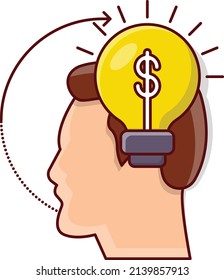 Man Idea Vector Illustration On Transparent Stock Vector (Royalty Free ...