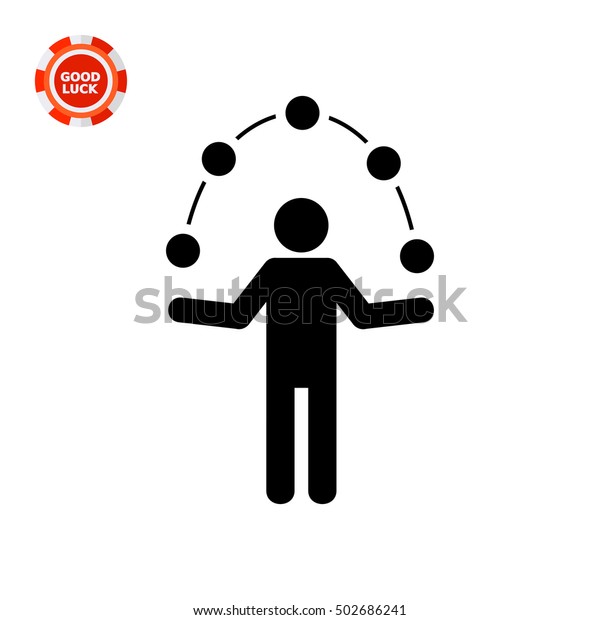 Man Juggling Balls Icon Stock Vector (Royalty Free) 502686241 ...
