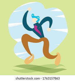 Man Jumping Vector Image Business Content Stock Vector (Royalty Free ...