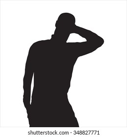 2,405 Man leaning silhouette Images, Stock Photos & Vectors | Shutterstock