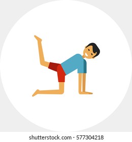 Man Lifting Leg Stock Vector (Royalty Free) 577304218 | Shutterstock