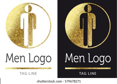 Man Logo Gold Stock Vector (Royalty Free) 579678271 | Shutterstock