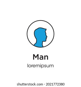 Man Logo Symbol Template Design Stock Vector (Royalty Free) 2021772380 ...