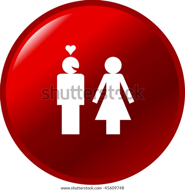 Man Love Woman Button Stock Vector (Royalty Free) 45609748 | Shutterstock