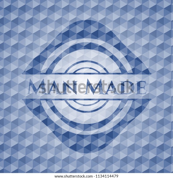 Man Made Blue Hexagon Emblem Stock Vector (Royalty Free) 1134114479 ...