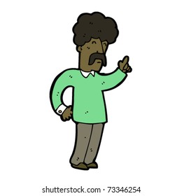 Man Making Point Cartoon Stock Vector (Royalty Free) 73346254 ...