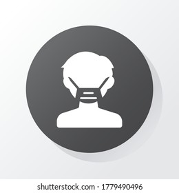 Man Mask Icon Vector Illustration Eps Stock Vector (Royalty Free ...